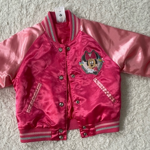 Disney | Jackets & Coats | Disney Pink Satin Jacket | Poshmark